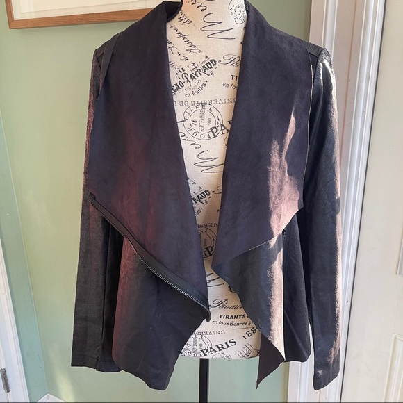 Vigoss | Jackets & Coats | Nwt Vigoss Faux Leather Wrap Jacket | Poshmark